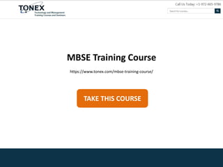 MBSE Training Course | PPTX