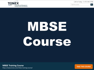 MBSE Training Course | PPTX