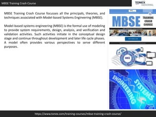 MBSE Training Crash Course : Tonex Training | PPTX | Civil Engineering Industry | Industries