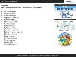 MBSE Training Crash Course - Presented by Tonex | PPTX