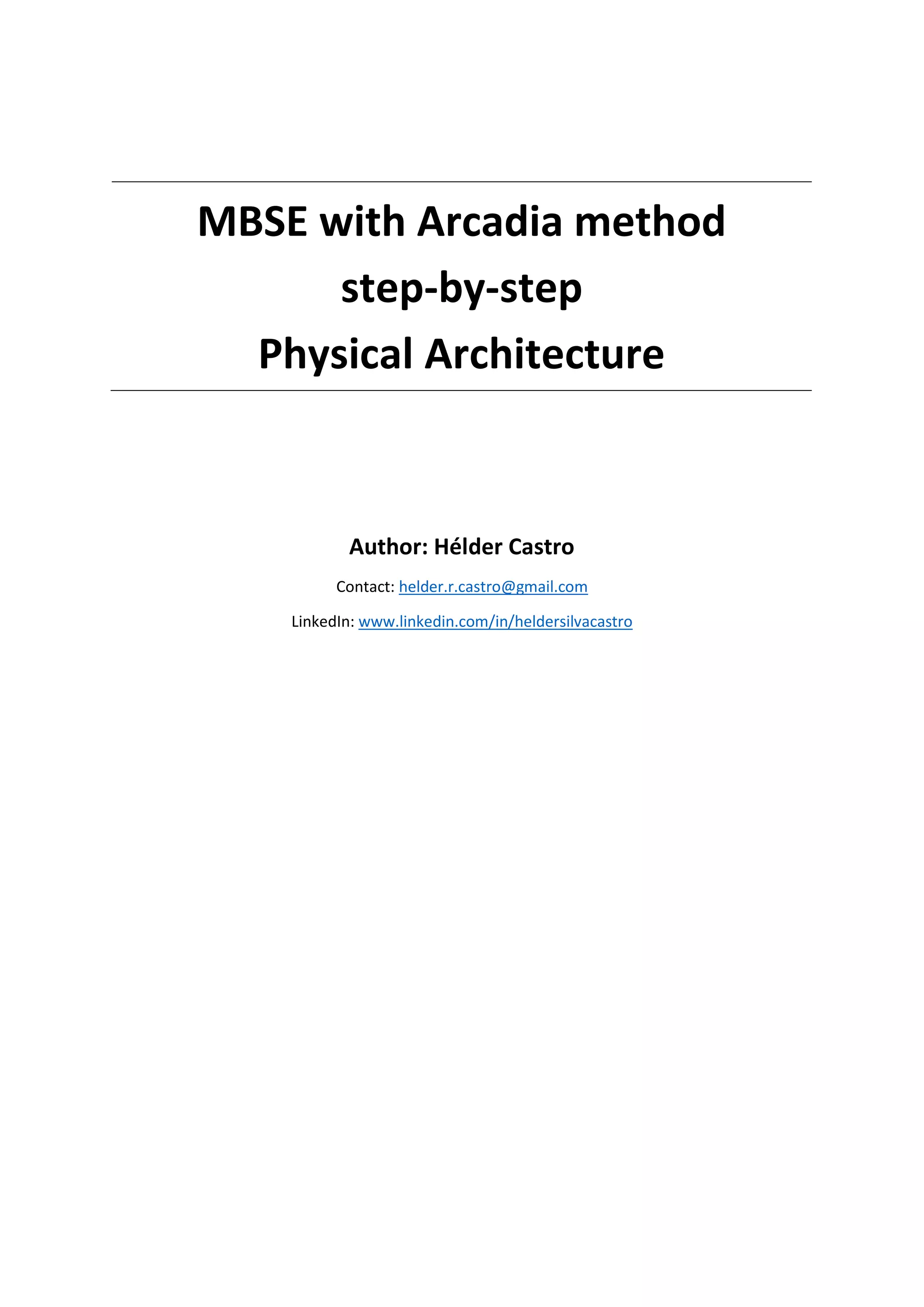 MBSE with Arcadia method step-by-step Physical Architecture.pdf