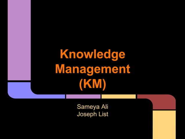 Knowledge Management ppt | PPT