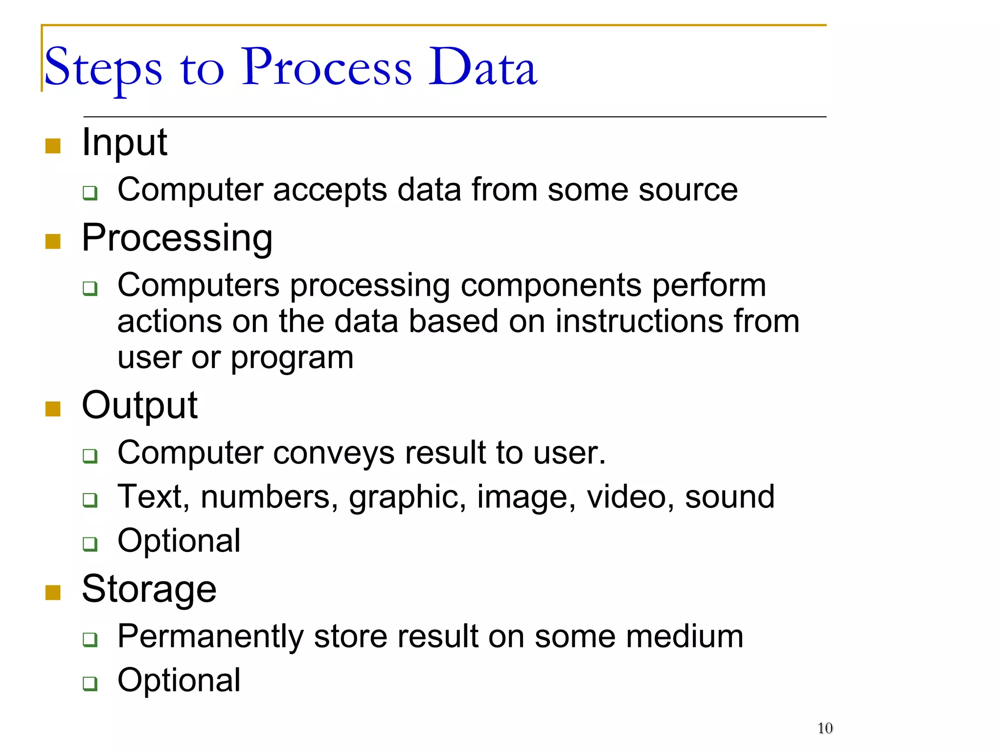 Types Of The Computer System And Processing Cycle | PPTX | Operating ...