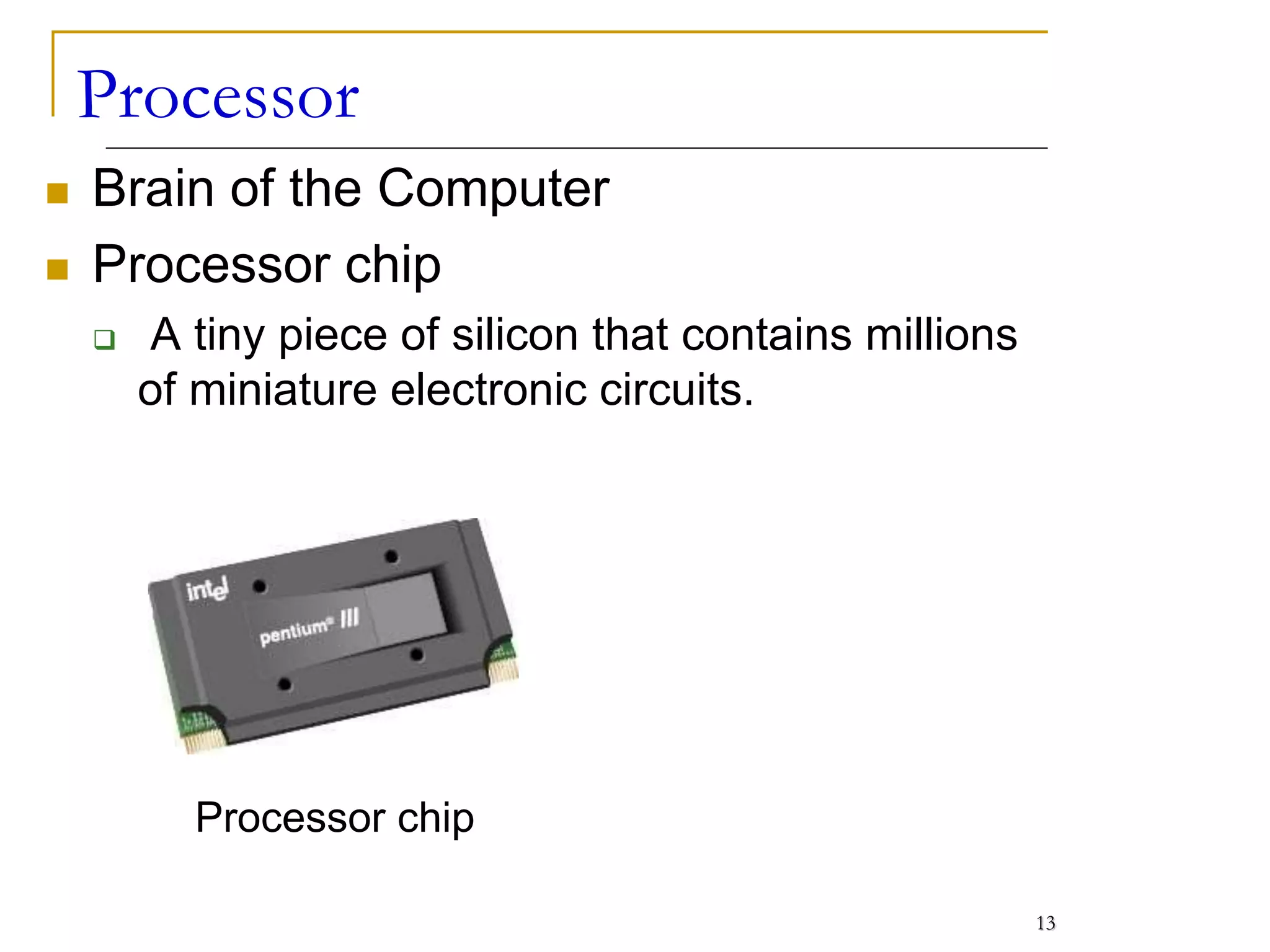 Types Of The Computer System And Processing Cycle | PPTX