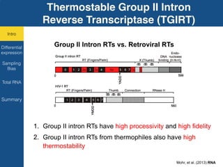 High-throughput RNA sequencing with Thermostable Group II Intron Reverse Transcriptase | PDF