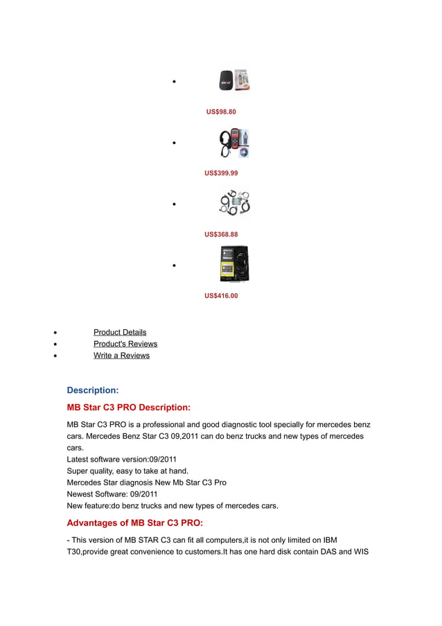 Mb Star C3 Pro – MB C3 Programmer Use Tips | VtoolShop | DOC