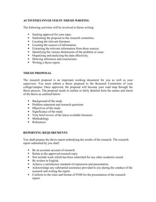 Mbs thesis format 470490 | PDF