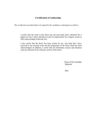 Mbs thesis format 470490 | PDF