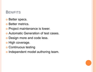 4th OIDC Meeting: Model Based Testing | PPT