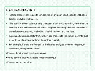 bio analytical method validation usfda guidlines | PPTX
