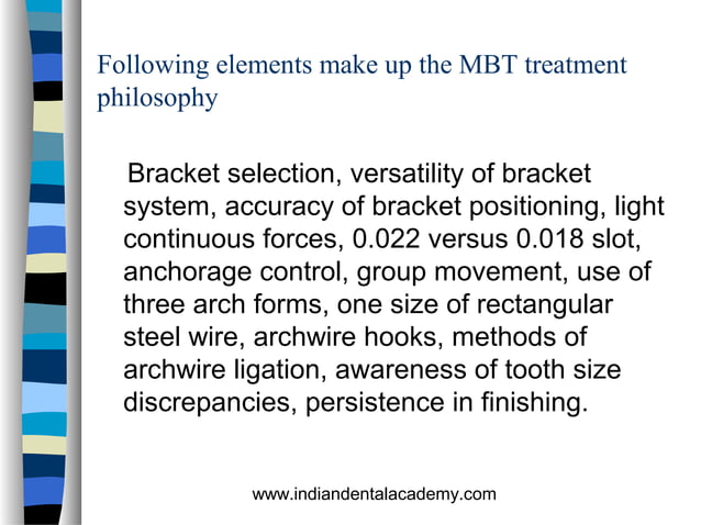MBT system in orthodontics /certified fixed orthodontic courses by ...