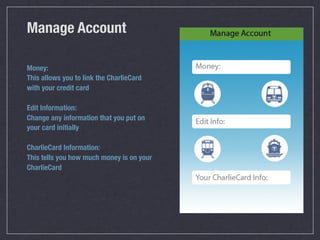 E-Z Vending & CharlieCard App | PPT