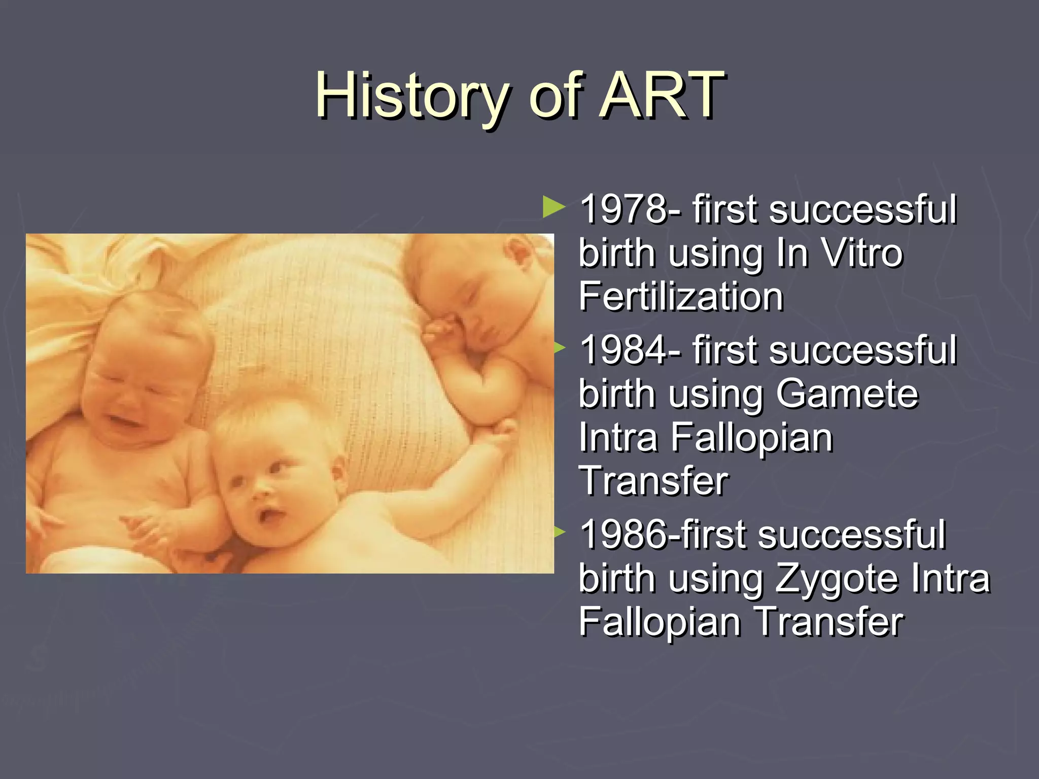 Assisted Reproduction Technology and its Technique | PPT