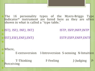 Mbti | PPTX