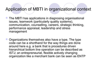 MBTI | PPT | Career Advice | Careers