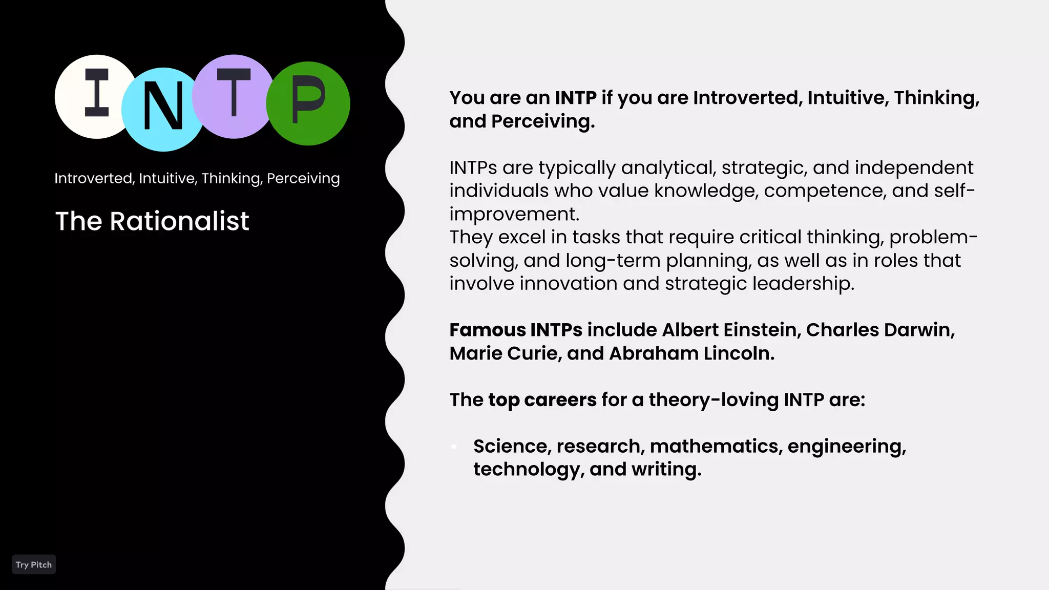 The Myers-Briggs Type Indicator (MBTI) and Career path | PDF