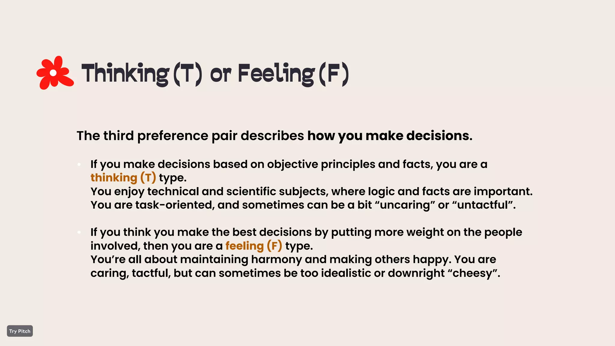 The Myers-Briggs Type Indicator (MBTI) and Career path | PDF