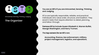 The Myers-Briggs Type Indicator (MBTI) and Career path | PDF