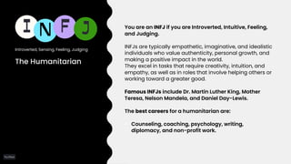 The Myers-Briggs Type Indicator (MBTI) and Career path | PDF