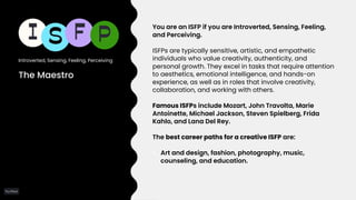 The Myers-Briggs Type Indicator (MBTI) and Career path | PDF