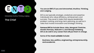 The Myers-Briggs Type Indicator (MBTI) and Career path | PDF