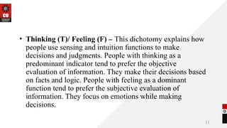 MBTI management practices and organisational behaviour | PPTX