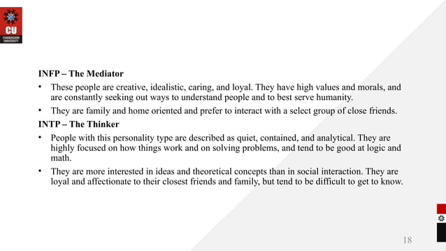 MBTI management practices and organisational behaviour | PPTX