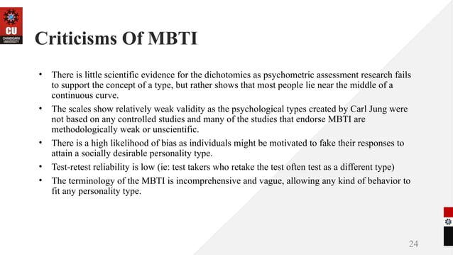MBTI management practices and organisational behaviour | PPTX