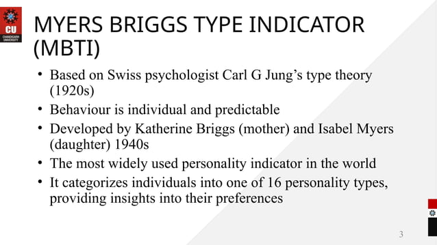 MBTI management practices and organisational behaviour | PPTX