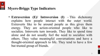 MBTI management practices and organisational behaviour | PPTX