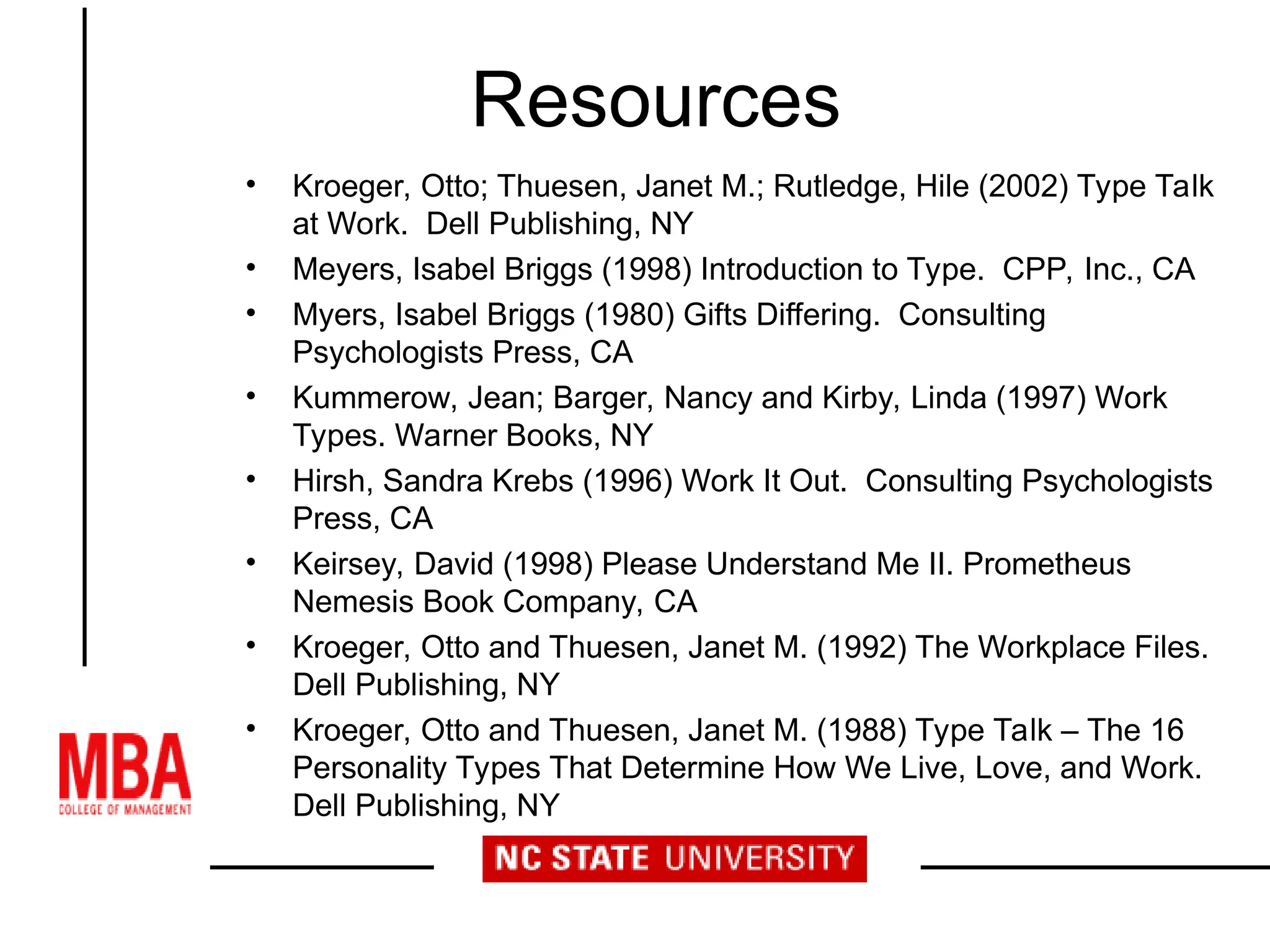 MBTI analisis for type indicator personal | PPT