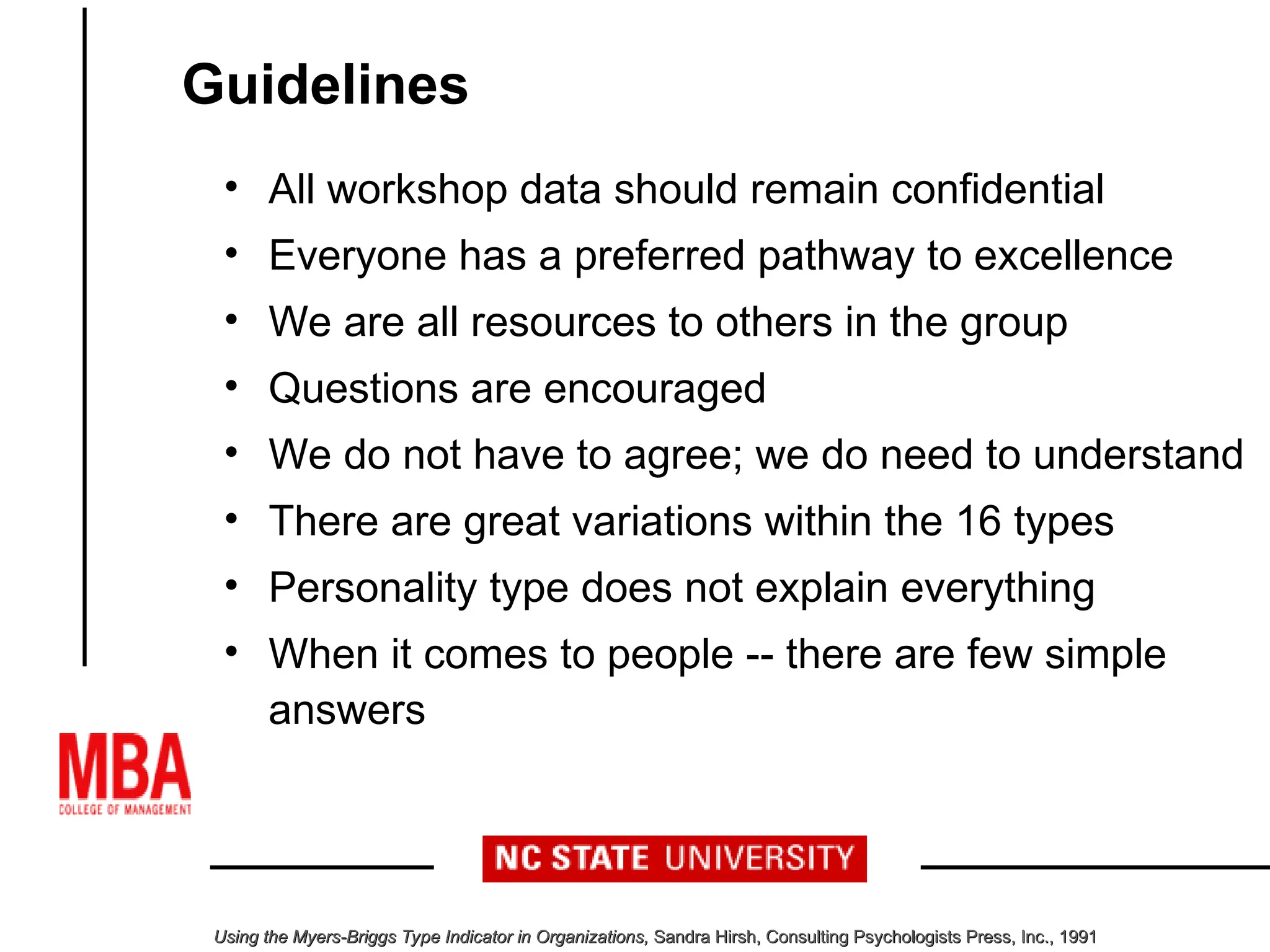 MBTI analisis for type indicator personal | PPT