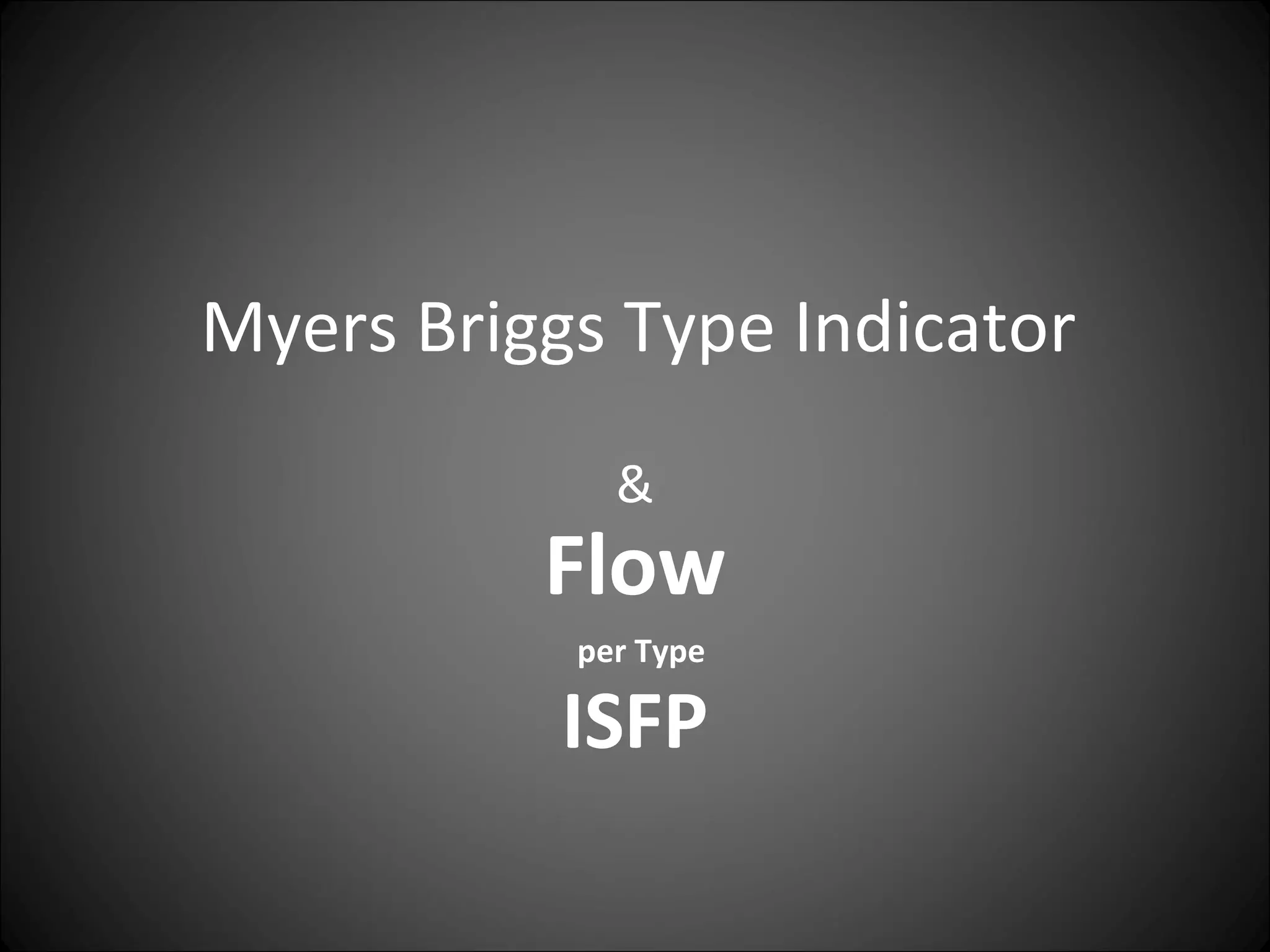 Mbti Isfp | PPT