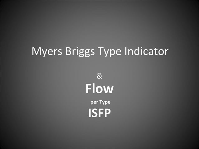 Mbti Isfp | PPT