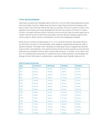 Mbti lominger-guide | PDF