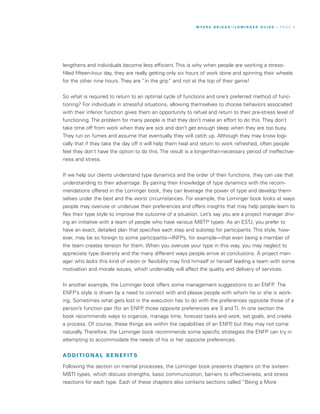 Mbti lominger-guide | PDF