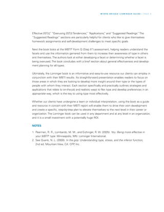 Mbti lominger-guide | PDF