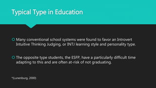 Mbti and academic success | PPTX