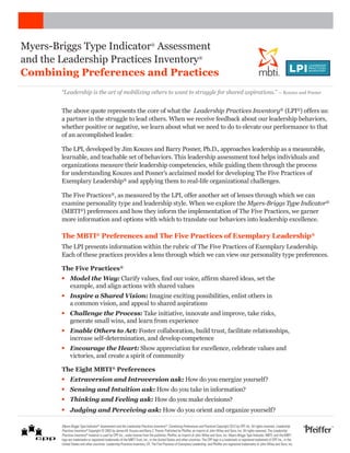 Mbti and lpi leadership plus report | PDF | Business Accounting ...