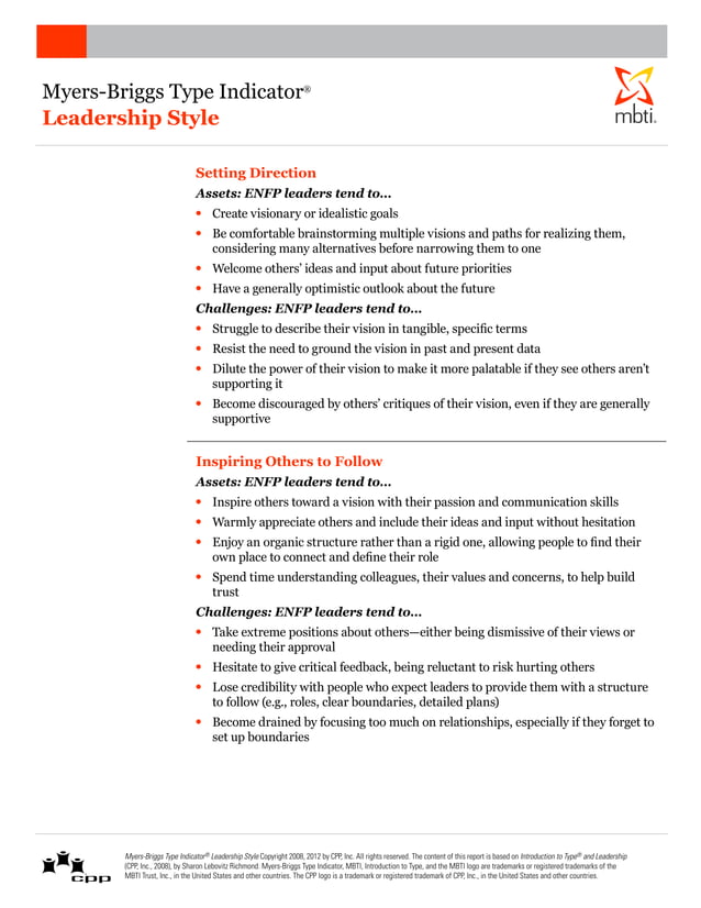 Mbti and lpi leadership plus report | PDF | Business Accounting ...