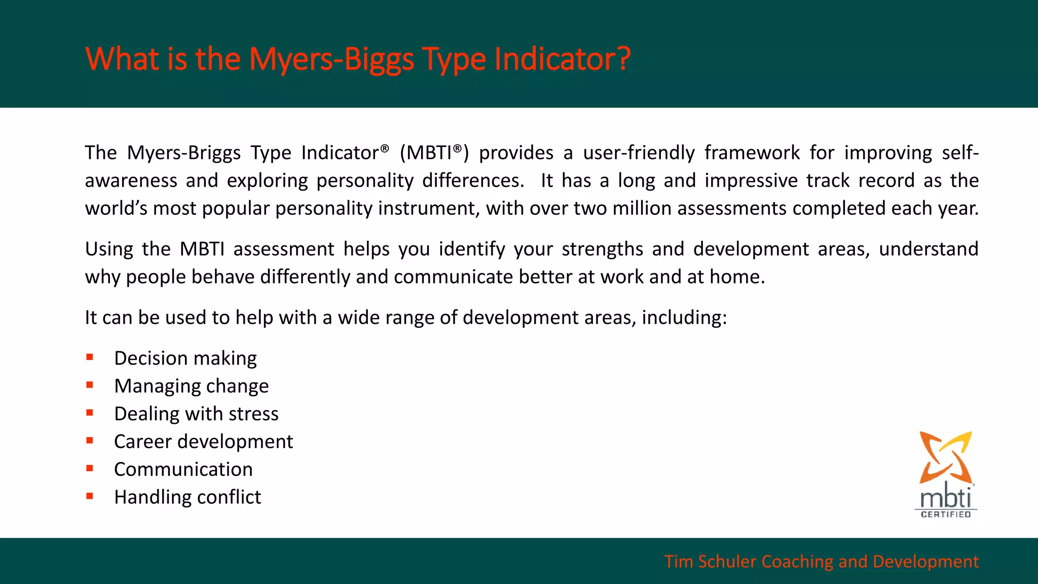Mbti coaching | PPTX