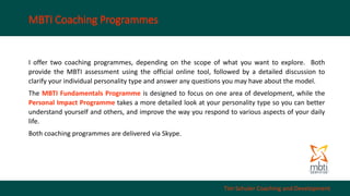 Mbti coaching | PPTX