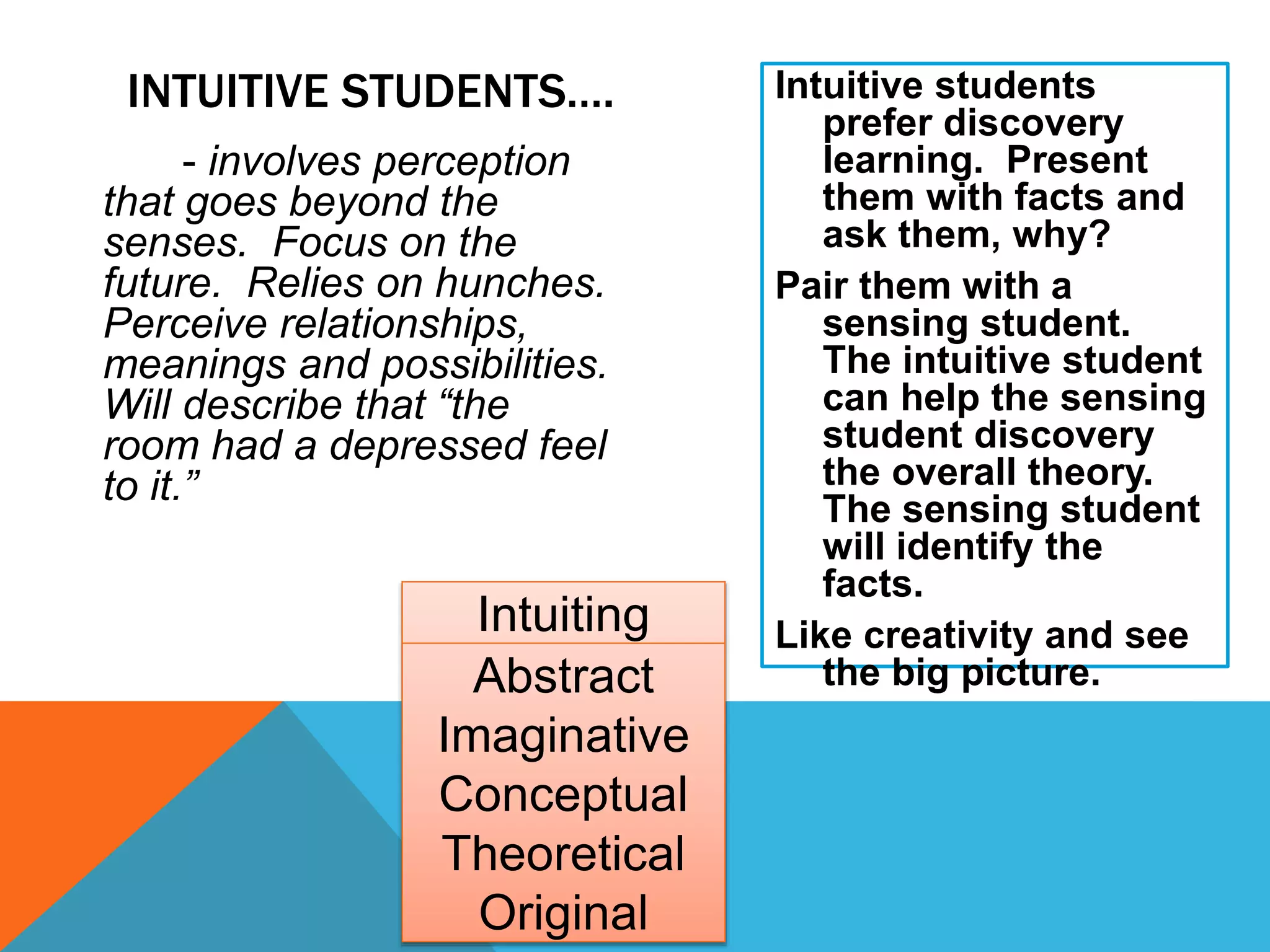 MBTI for Teachers | PPTX