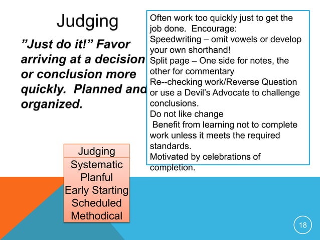 MBTI for Teachers | PPT