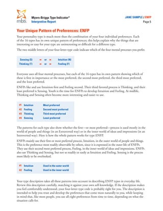 Mbti interpretive report | PDF