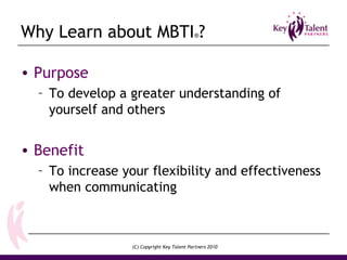 Myers Briggs Type Indicator (MBTI) | PPT
