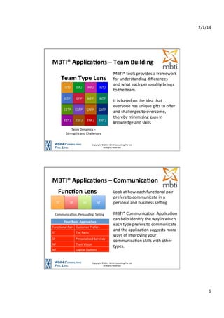 Overview of Myers-Briggs Type Indicator (MBTI) Instrument - What can it ...