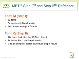 MBTI® Step II Explained | PDF