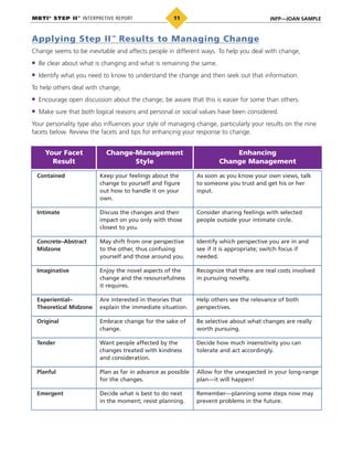 MBTI® Step II Interpretive Report | PDF
