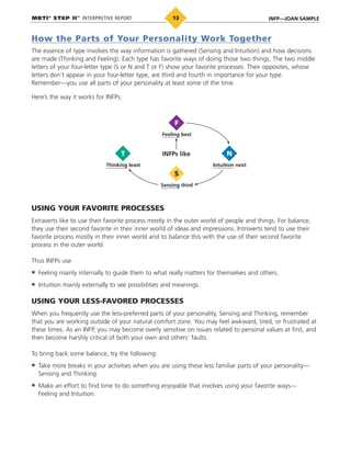 MBTI® Step II Interpretive Report | PDF